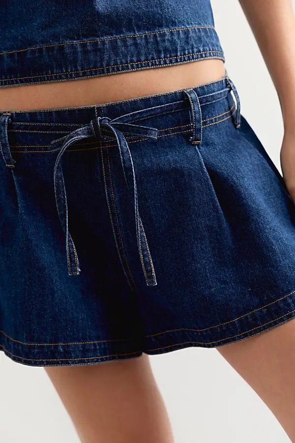 Free People Down In The Valley Denim Short Set At