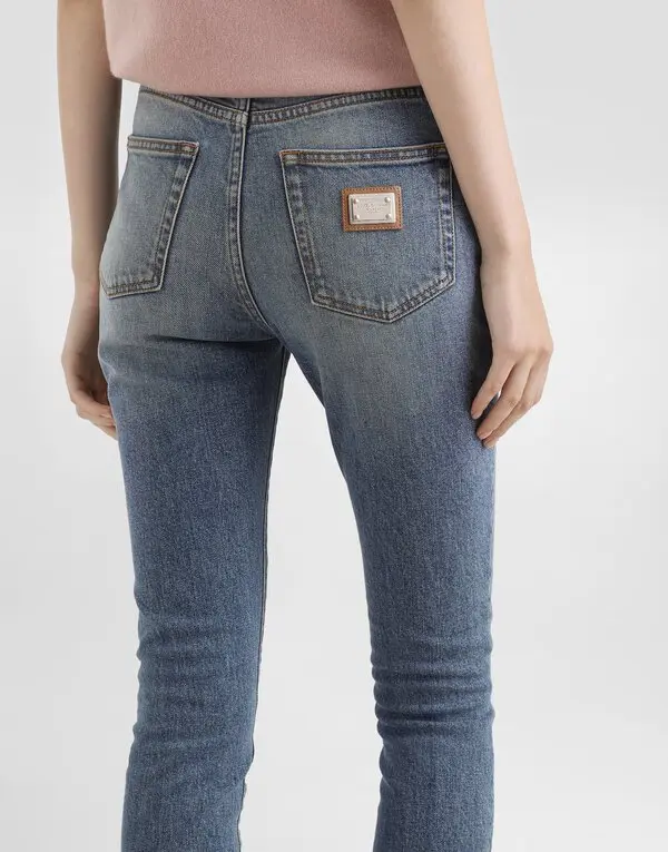 Dolce & Gabbana 5-pocket Stretch Denim Trousers Denim And Jeans Multi-colored