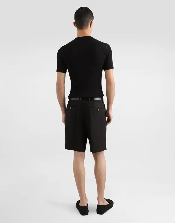 Dolce & Gabbana Linen Shorts Pants And Shorts