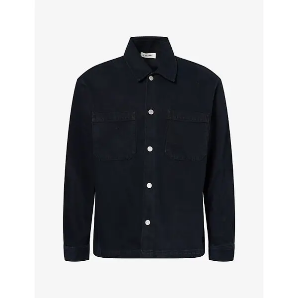 FRAME Patch-pocket Relaxed-fit Denim Overshirt
