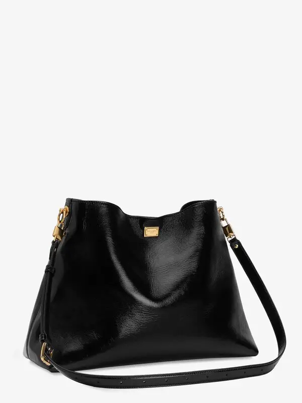Dolce & Gabbana Vittoria Leather Cross Body Bag - Black