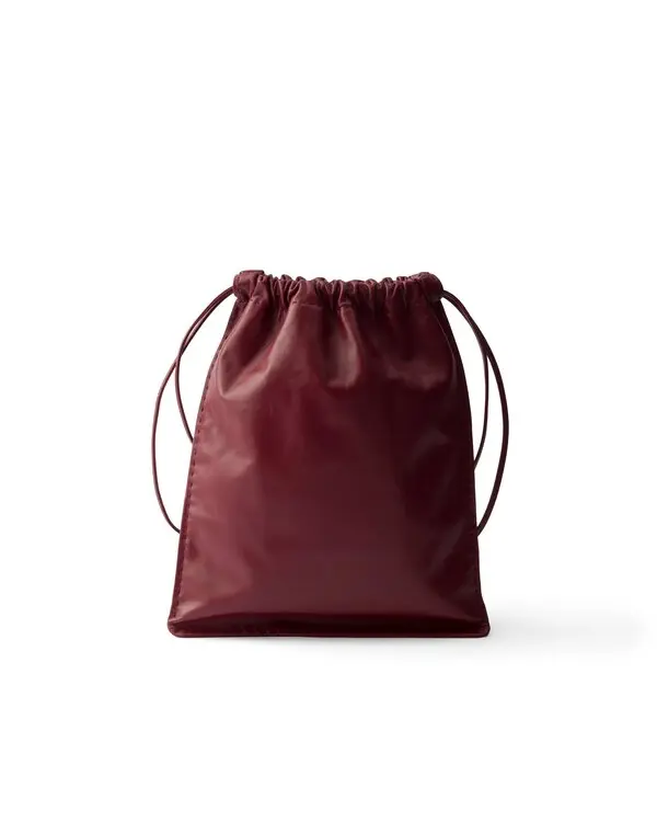 Prada Wish Nappa Leather Pouch - Cerise