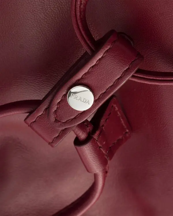 Prada Wish Nappa Leather Pouch - Cerise