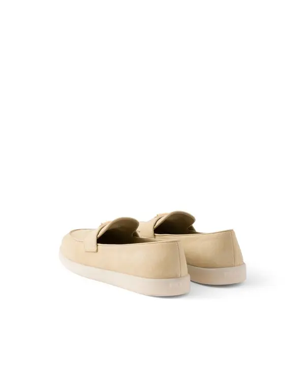 Prada Suede Leather Loafers