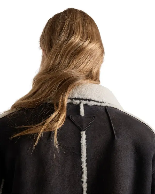 Prada Shearling Caban Jacket
