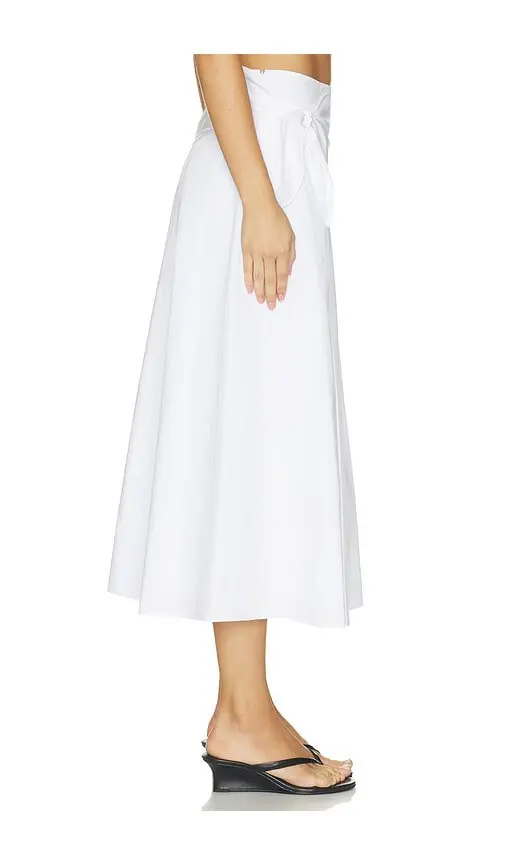 Vince Scarf Tie Skirt In . Also
