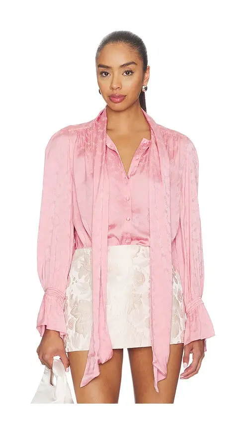 Rixo Evanora Top In . Also - Pink