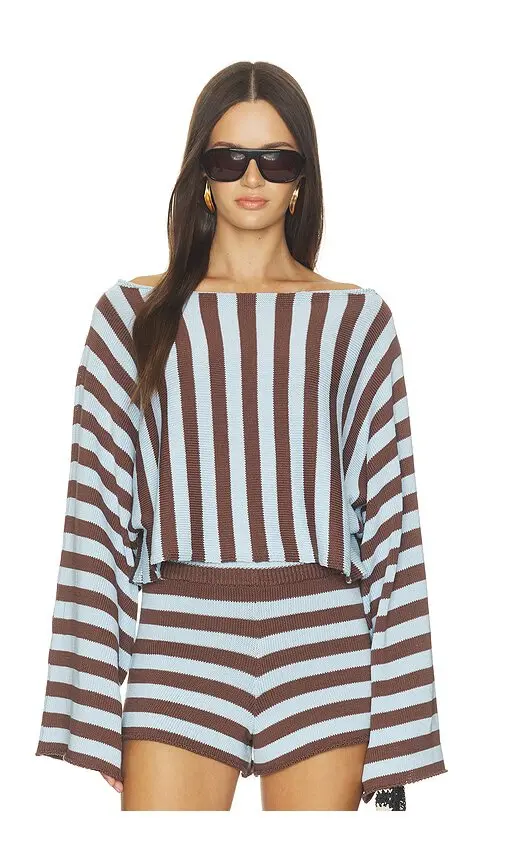SRG Izabelle Striped Sweater In . Also