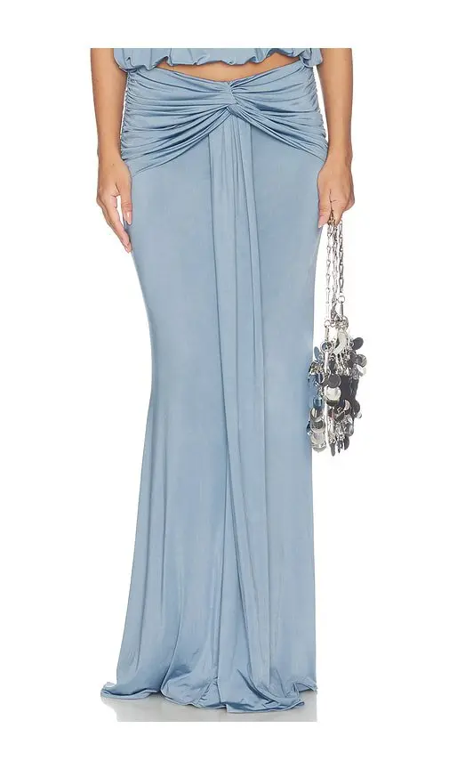 Amanda Uprichard Breana Maxi Skirt In . Also - Blue