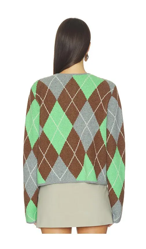 ALIGNE Merino Argyle Cardigan