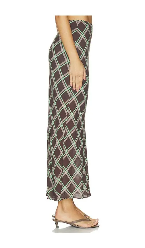ALIGNE Yvonne Check Maxi Skirt In . Also