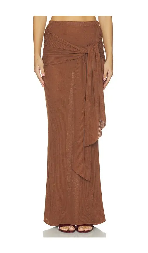 SEROYA Santee Skirt In . Also - Brown