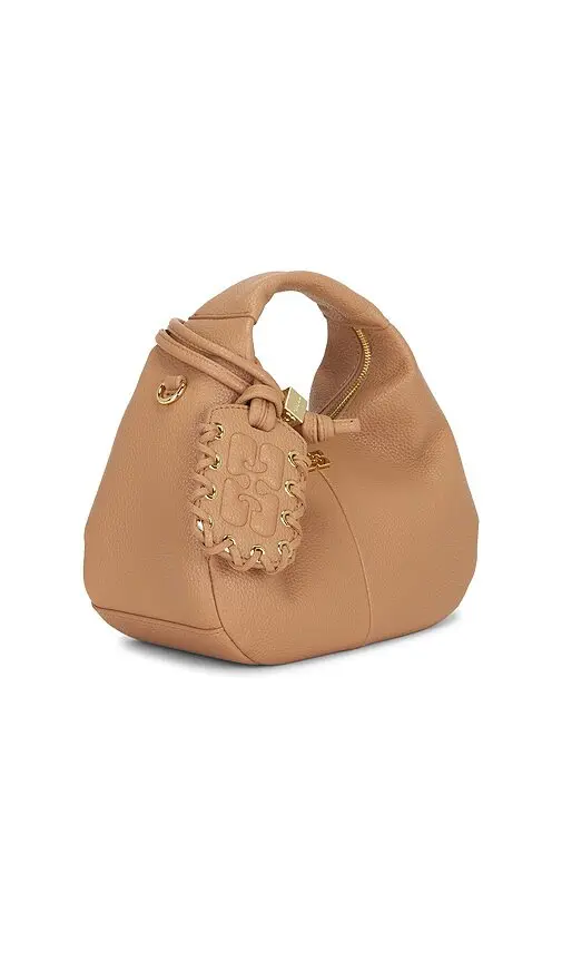 GANNI Hobo Mini Grained Bag