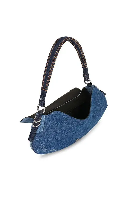 GANNI B-kat Denim Shoulder Bag
