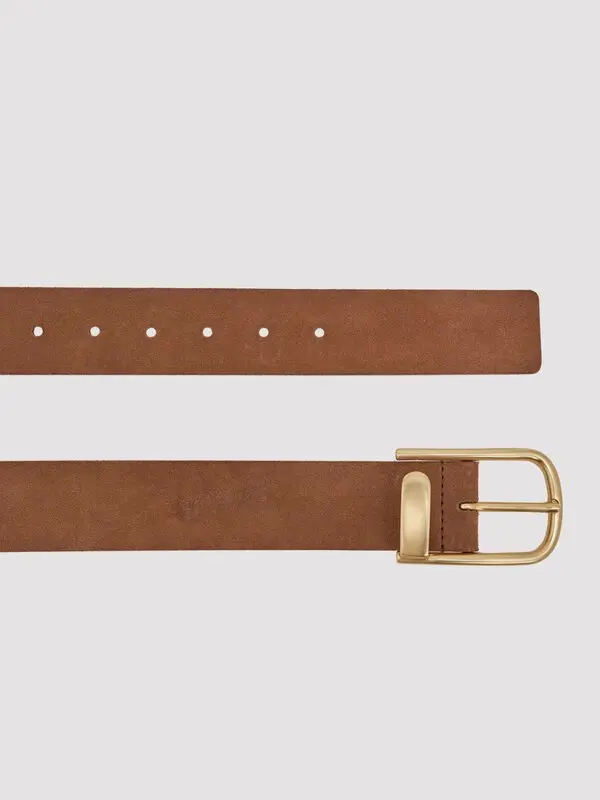 REISS Suede Half Keeper Belt