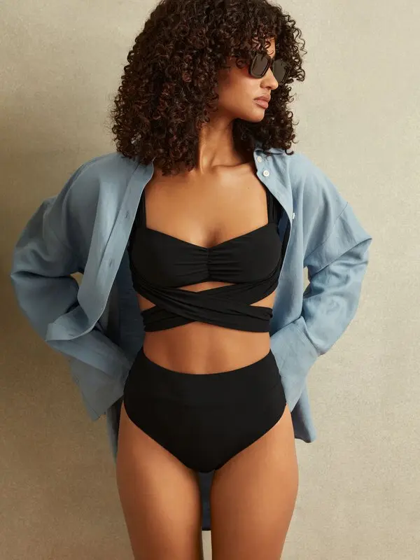 REISS High Rise Bikini Bottoms