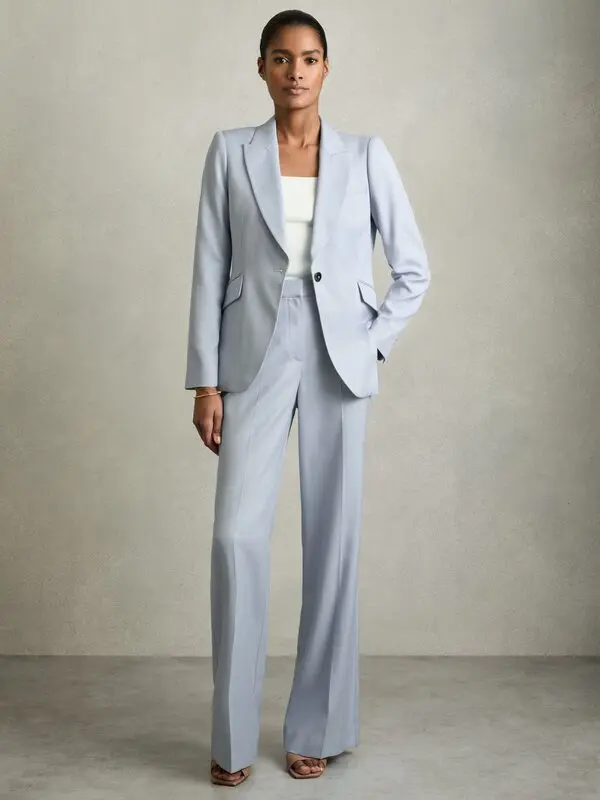 REISS Wide-leg Tailored Trousers