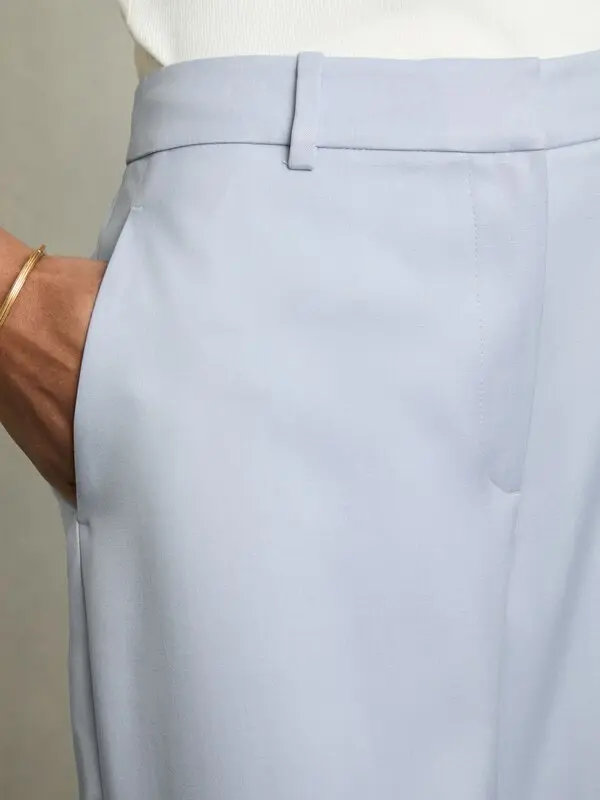 REISS Wide-leg Tailored Trousers