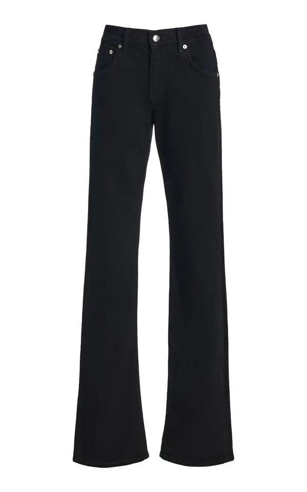 HAIKURE Mid-rise Straight-leg Jeans - Black