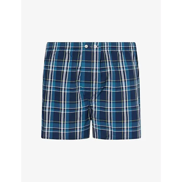 Derek Rose Barker Check-print Cotton Boxer Shorts