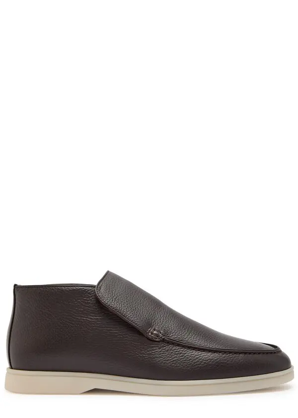 AURELIEN City Grained Leather Loafers