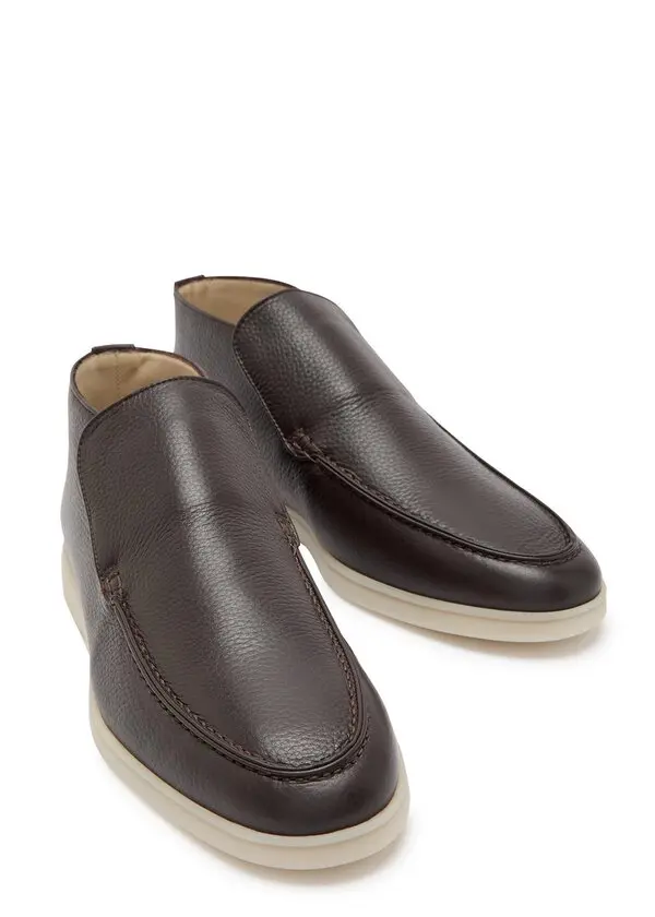 AURELIEN City Grained Leather Loafers