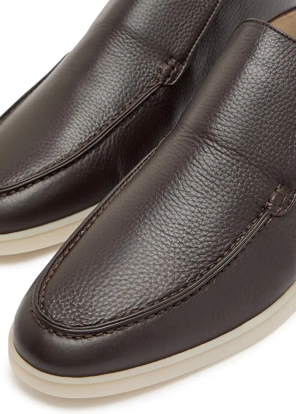 AURELIEN City Grained Leather Loafers