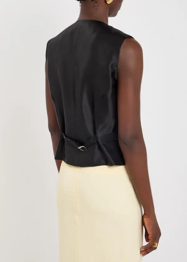 ARMARIUM Mark Wool And Satin Vest