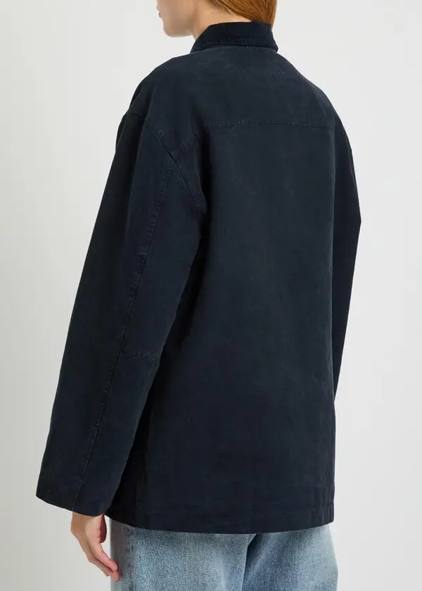 NILI LOTAN Devin Corduroy-collar Cotton Jacket