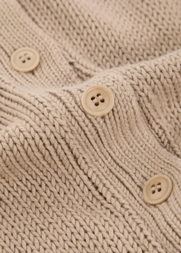 Eileen Fisher Crew Neck Cotton Cardigan