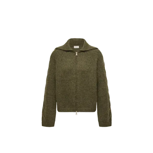 Moncler Alpaca Blend Zip-up Cardigan