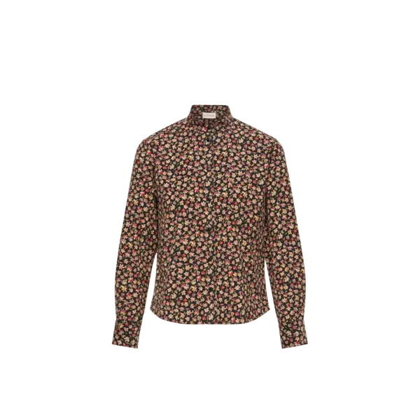 Moncler Corduroy Floral Shirt Jacket - Black