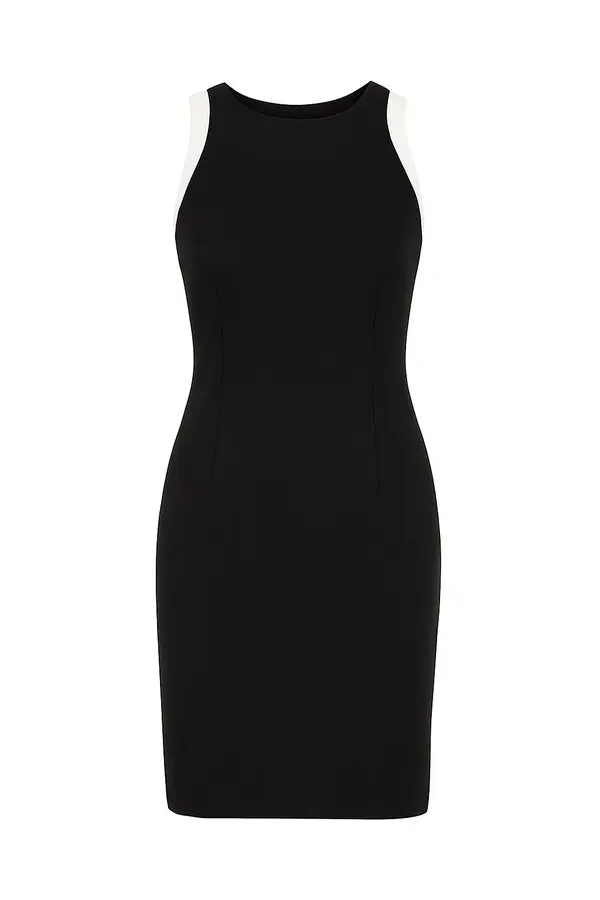 CONQUISTA Sleeveless Dress With Contrast Detail