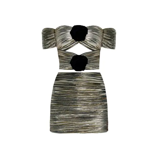 NUR KARAATA Miramare Top & Skirt Set