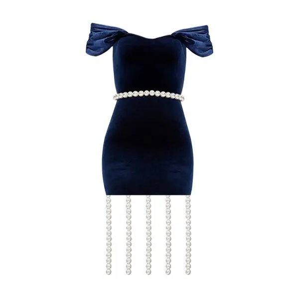 NUR KARAATA Dynasty Pearl Dress