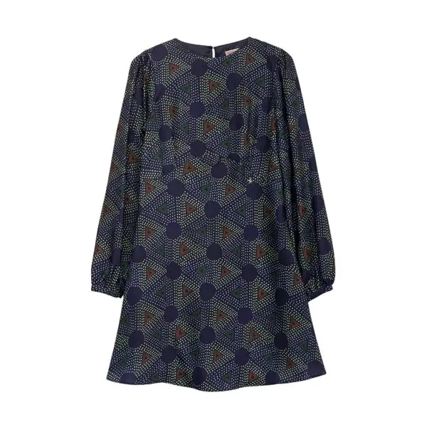 Dolores Promesas Elisa Geometric Print Dress