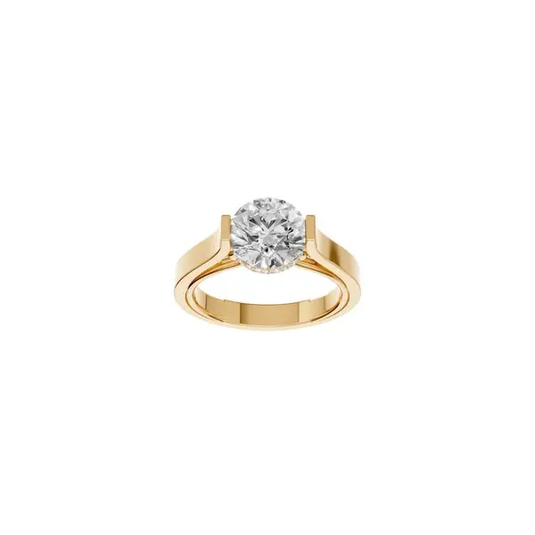 AYA FINE JEWELRY Round Brilliant Lab Grown Diamond Solitaire Engaget Ring In 10k Gold - Yellow