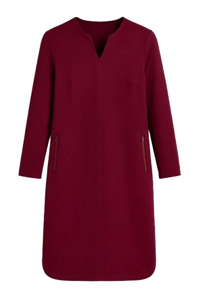 CONQUISTA Burgundy Sack Dress By - Red