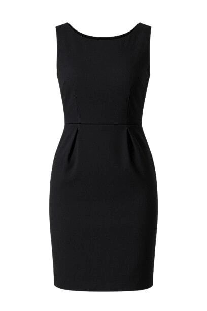 CONQUISTA Sleeveless Tulip Dress - Black