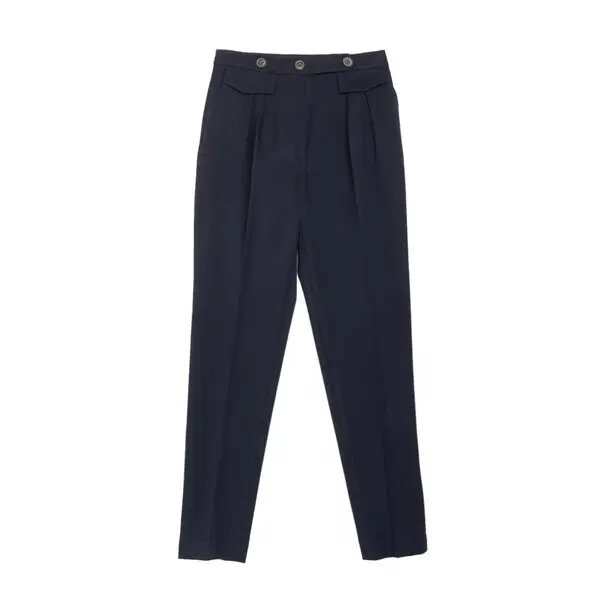 Dolores Promesas Pants With Buttons - Blue