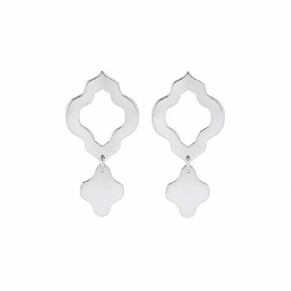 SILVER MOON Azure Arch Sterling Earrings - Silver