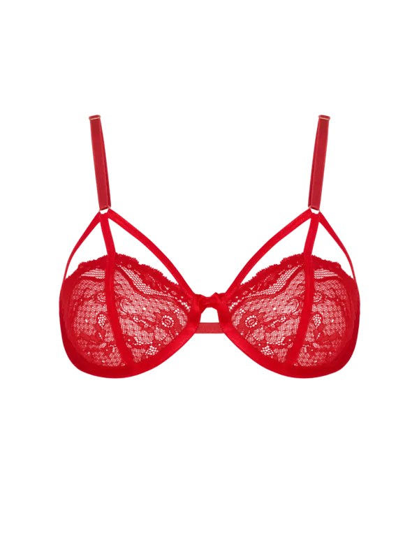 BONBON LINGERIE Penelope Flirt Underwi Bra Scarlet - Red