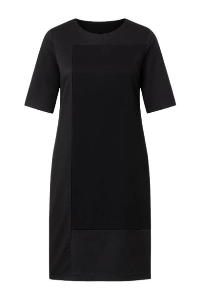 CONQUISTA Contrast Fabric Shift Dress