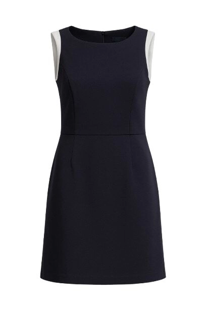 CONQUISTA A Line Contrast Detail Dress