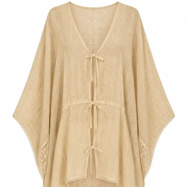MUCHE & MUCHETTE Ishaan Kimono Taupe - Brown