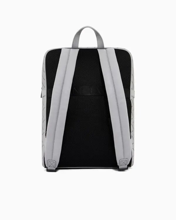Armani Exchange Backpack In Monochrome Technical Fabric