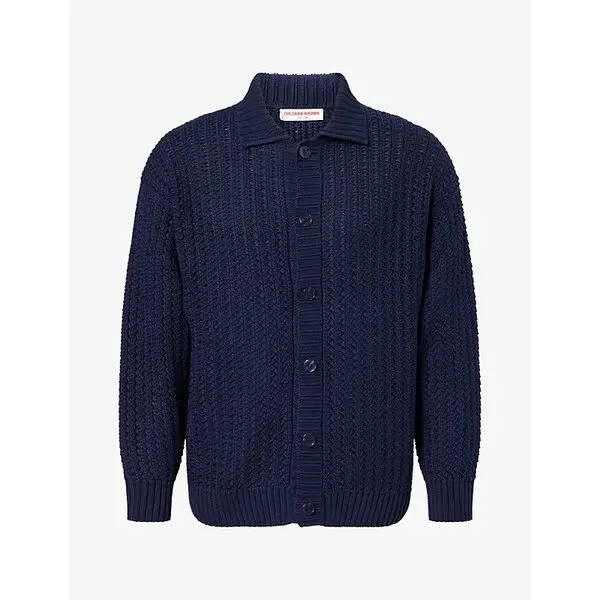 Orlebar Brown Thomas Collared Knitted Cardigan