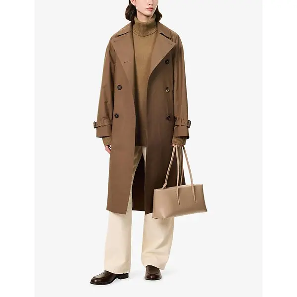 Max Mara Water-repellent Cotton-twill Trench Coat