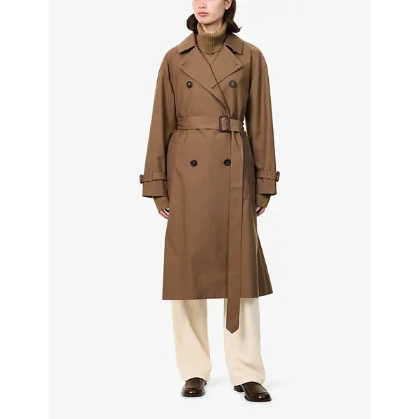 Max Mara Water-repellent Cotton-twill Trench Coat