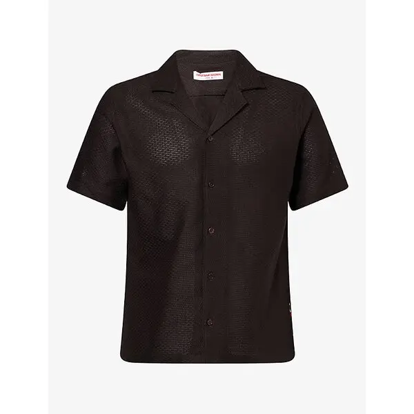 Orlebar Brown Maitan Open-weave Cotton Shirt